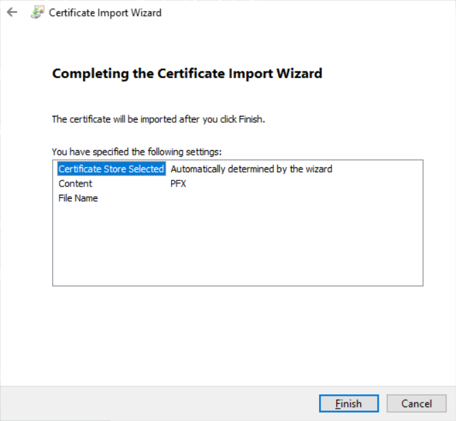 Updating SSL Certificate
