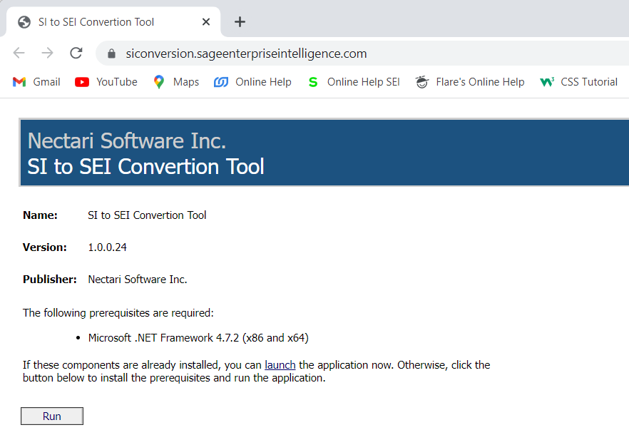 SI to SEI Conversion Tool