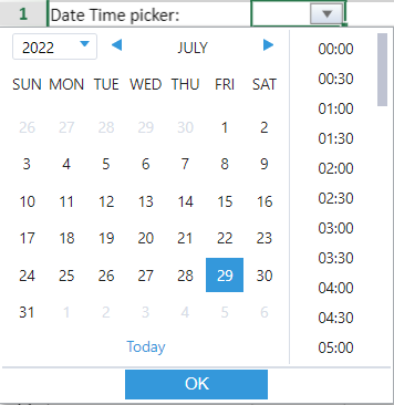 Defining Cell Drop-downs