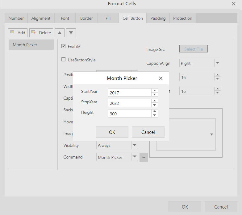 Defining Cell Drop-downs