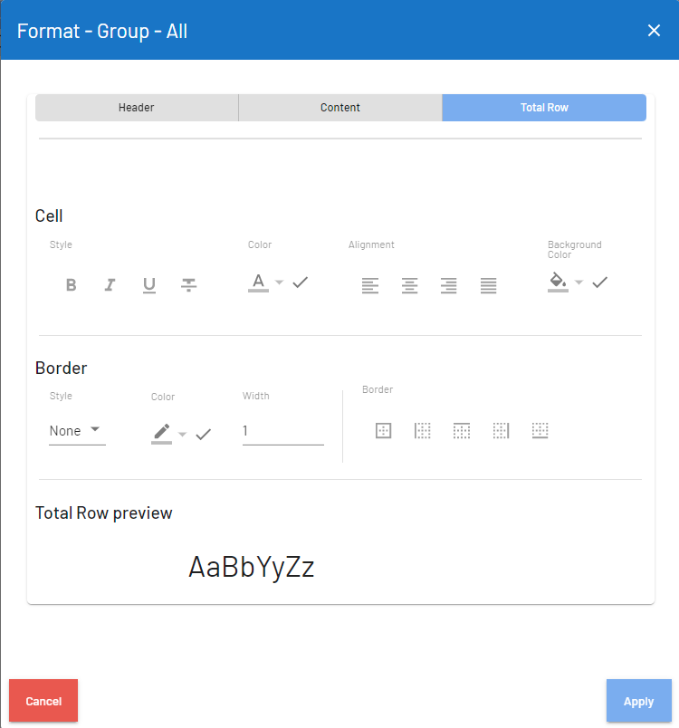 Formatting Precedence