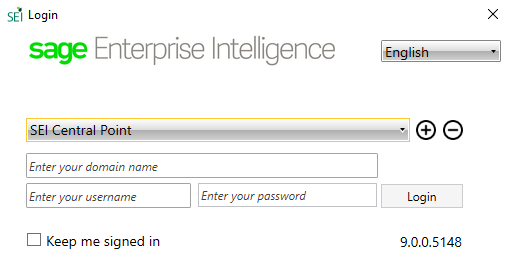 Login to SEI Excel Add-in