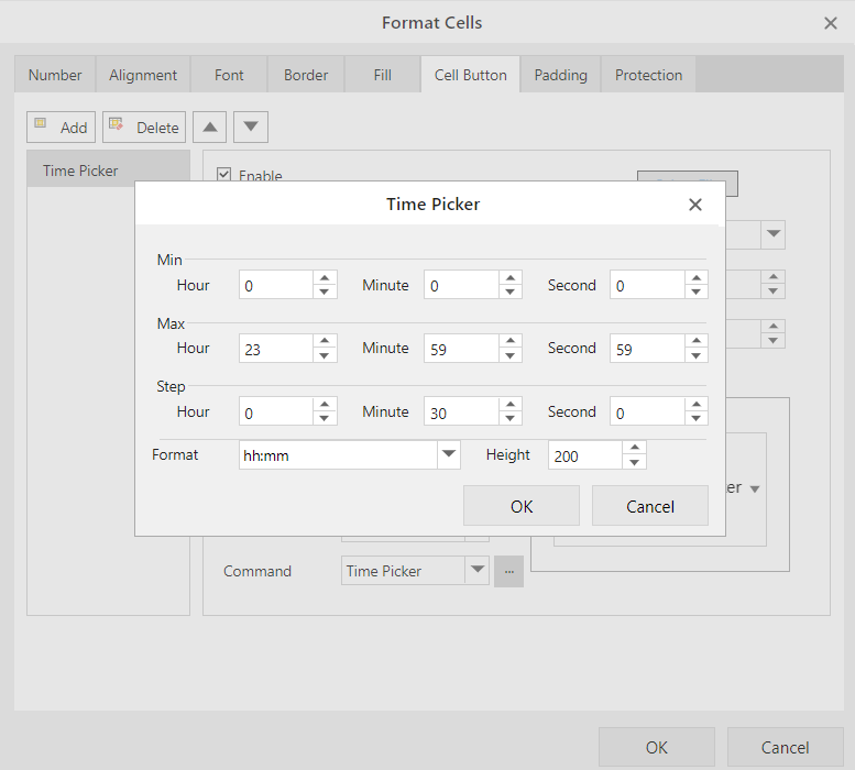 Defining Cell Drop-downs