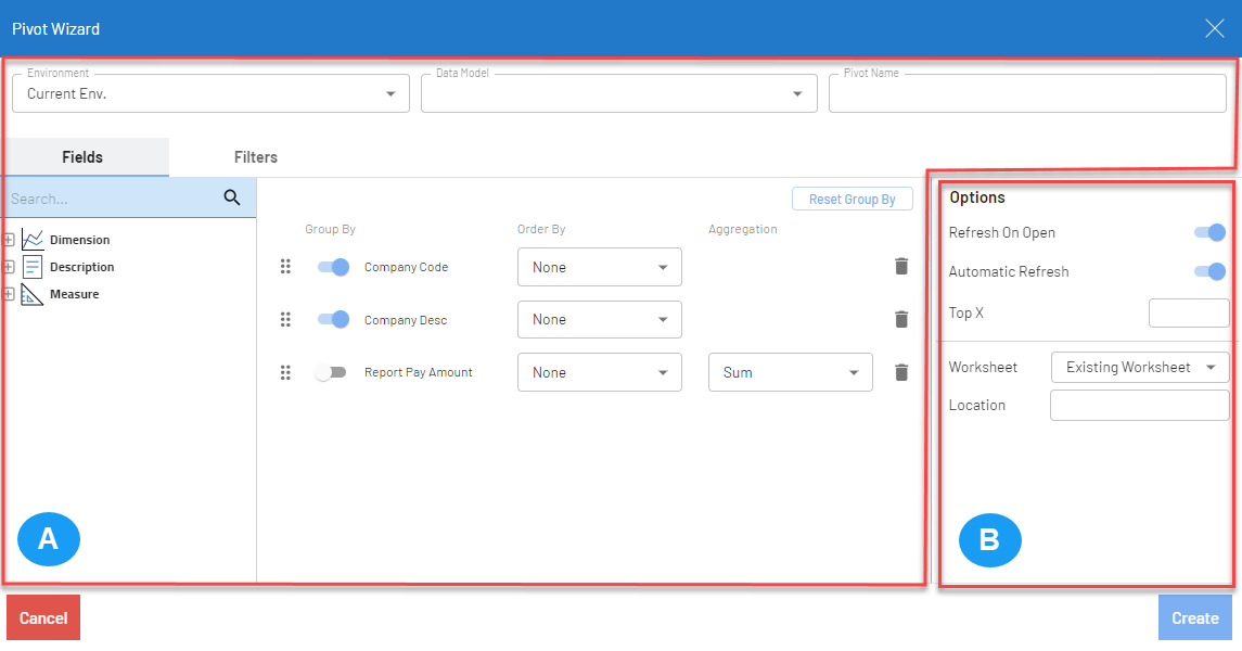Pivot Wizard