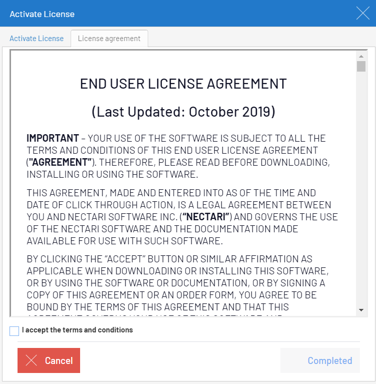Activating the SEI License