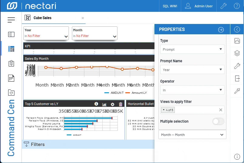 Dashboard Filtering