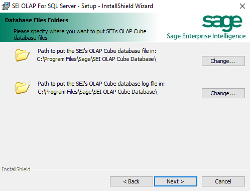 Installing OLAP for SQL Server Cube database
