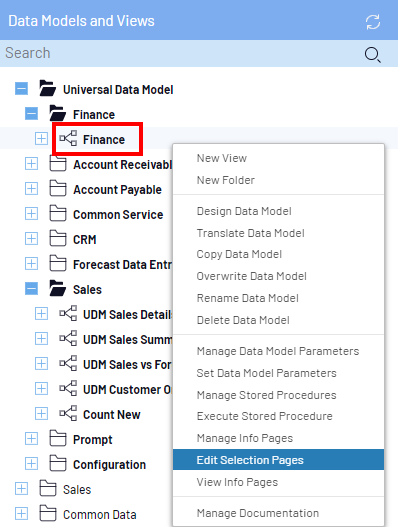 Selection Page