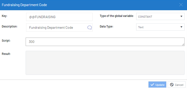 NFP Dashboard Configuration