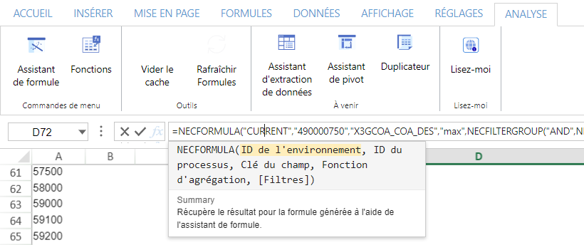 L'assistant de formule